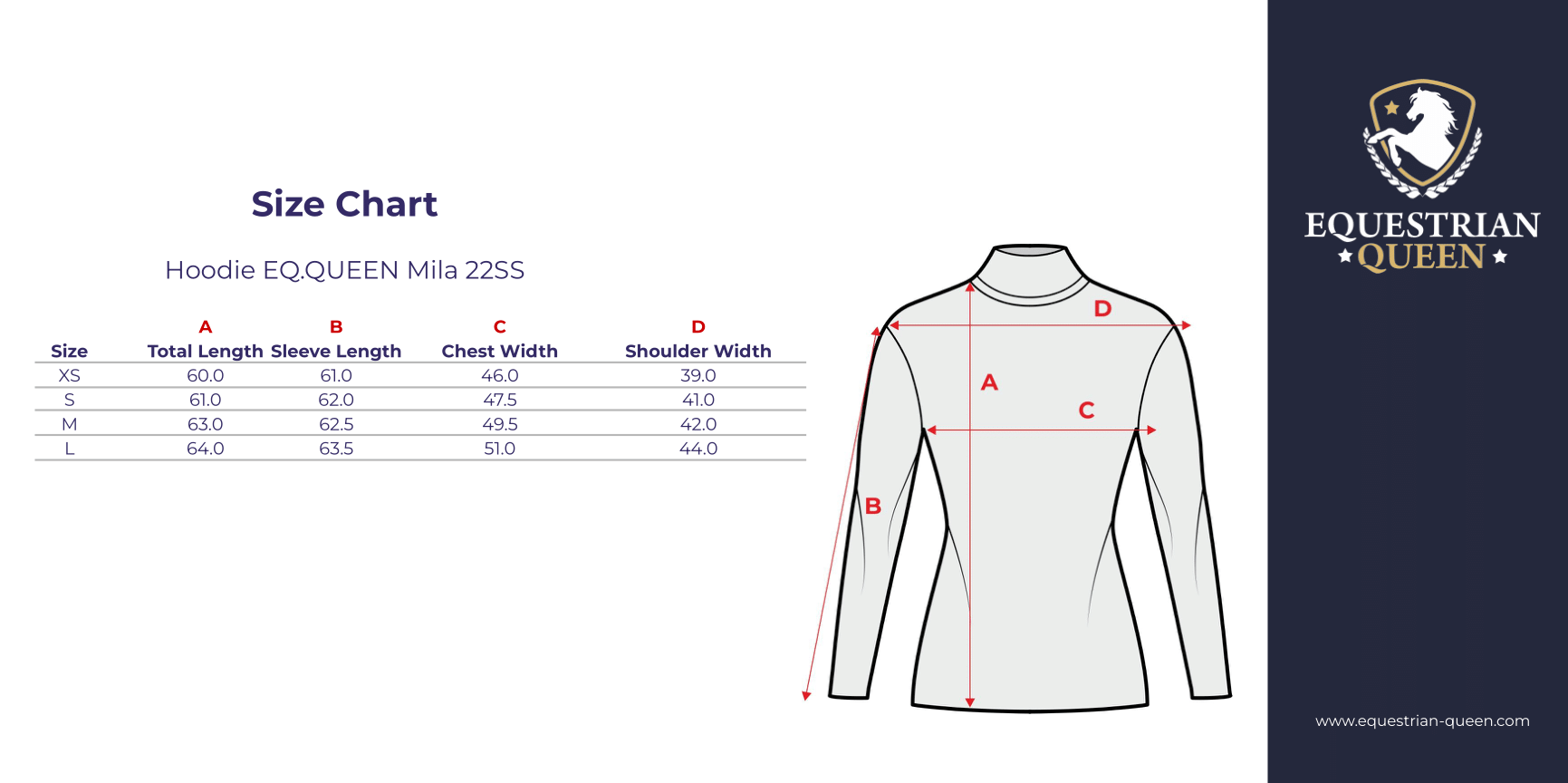 Hoodie EQ.QUEEN Mila 22SS Equestrian Queen